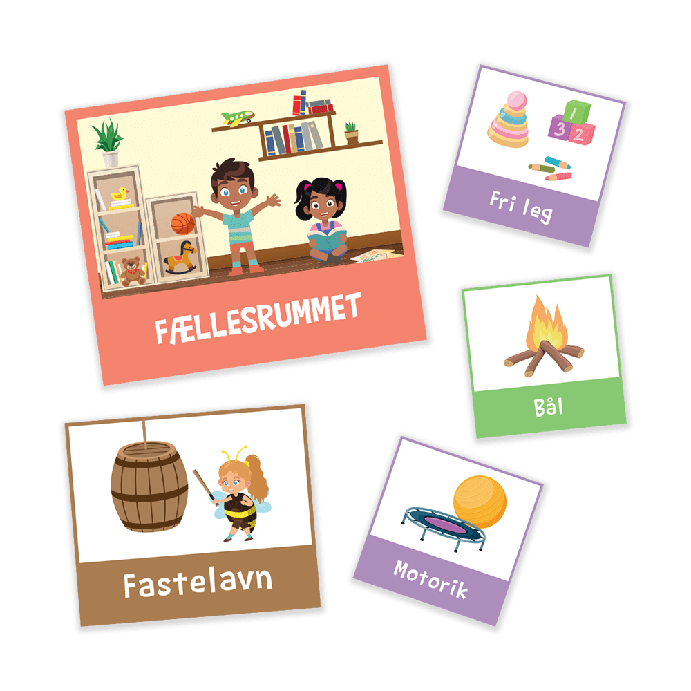 Piktogrammagneter - Stor dagtilbudspakke, 118 stk. | Positiverne.dk