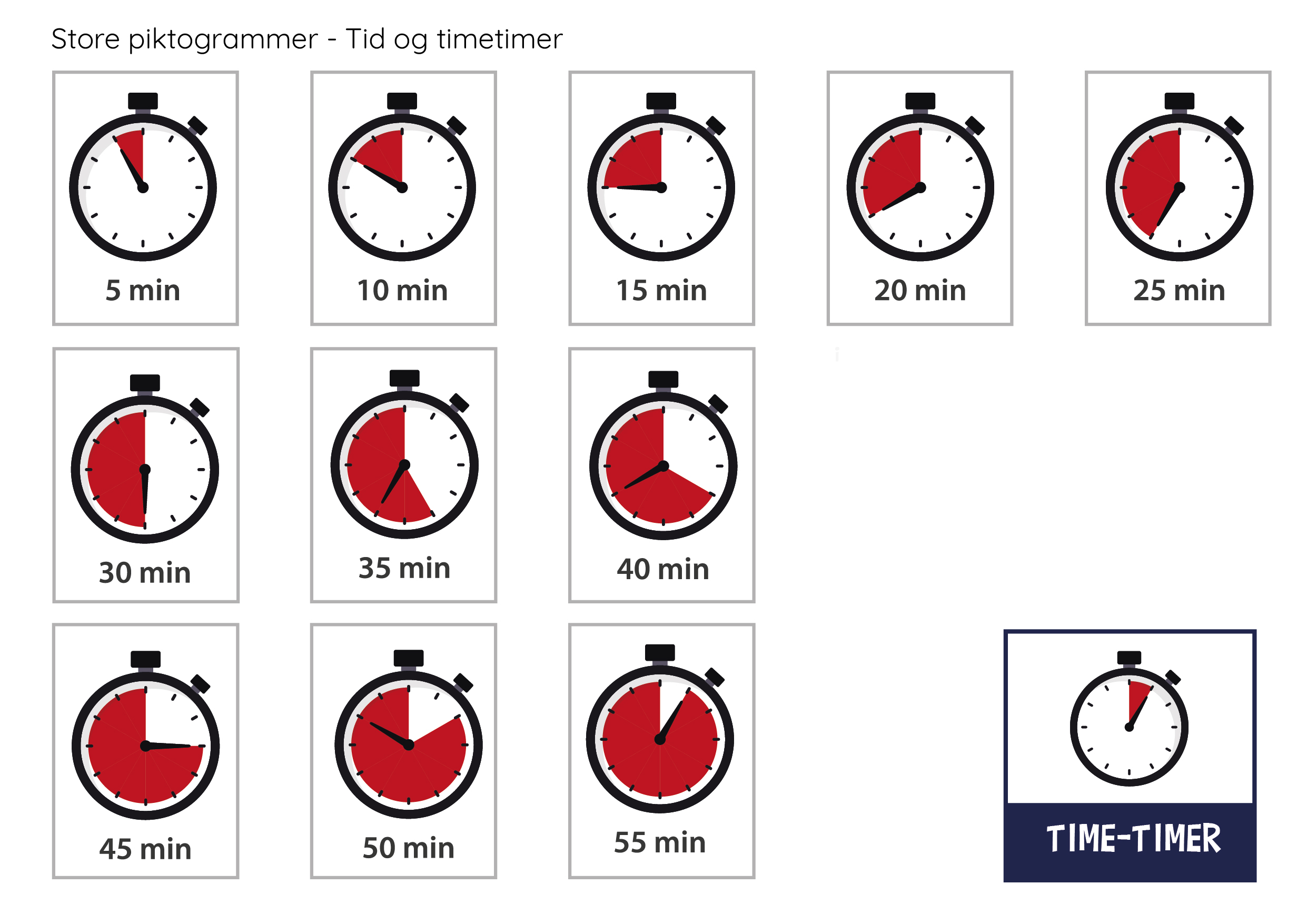 Piktogrammer - Time-timer | Positiverne